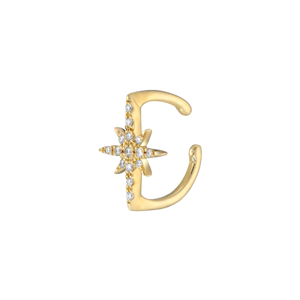 CROSSING STAR EAR CUFF | STAR JEWELRY台灣-日本首席時尚輕珠寶