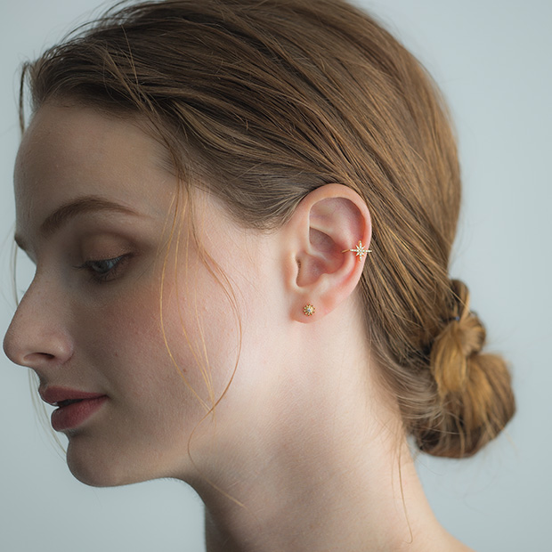CROSSING STAR EAR CUFF | STAR JEWELRY台灣-日本首席時尚輕珠寶