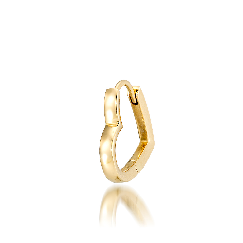 HEART CLICK HOOP PIERCED EARRING (S) | STAR JEWELRY台灣-日本首席時尚輕珠寶